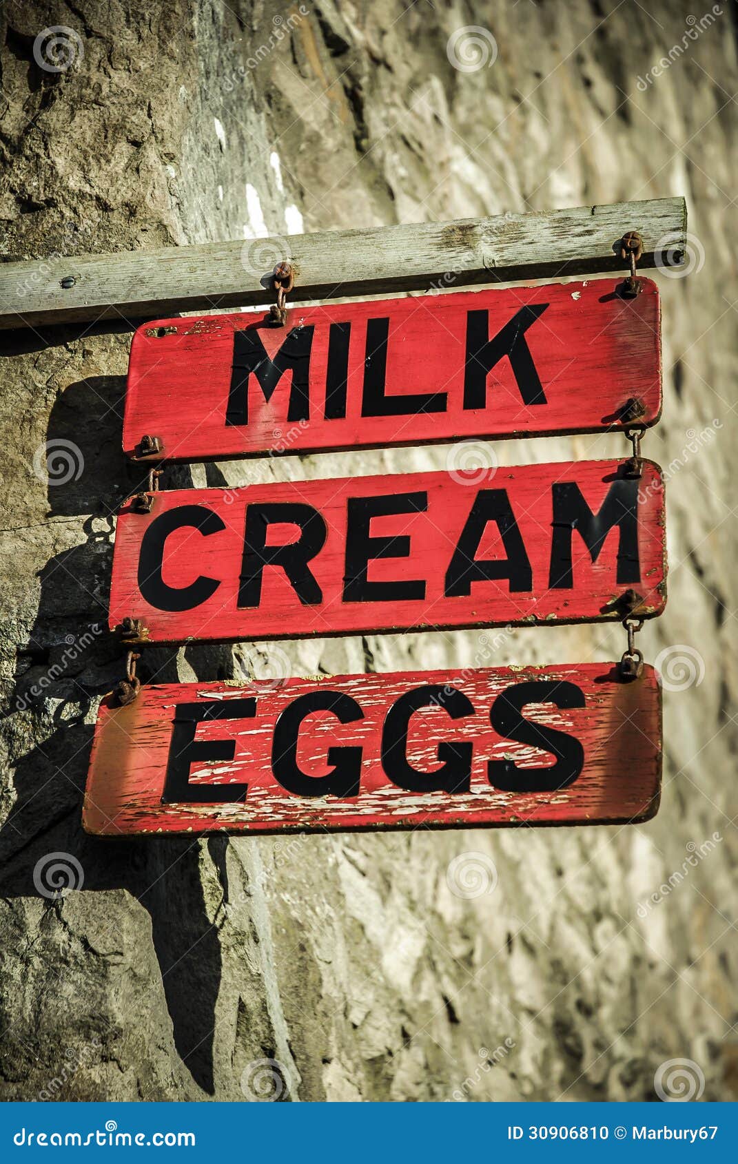 Dairy Sign stock photo. Image of advertising, rusty, nutrition - 30906810
