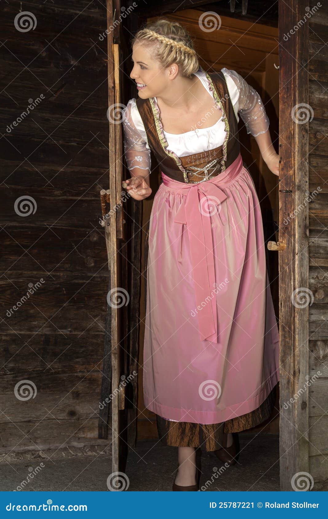 Dairymaid on the farm stock image. Image of seek, clothing - 25787221
