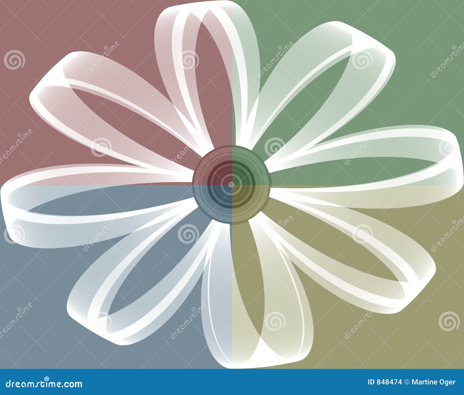 Daisy abstract stock illustration. Illustration of four - 848474