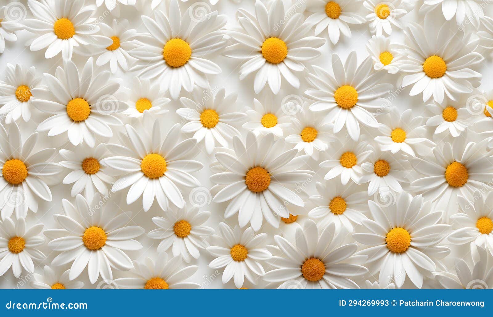 A Picture of Blooming Daisy Background Texture Stock Illustration ...