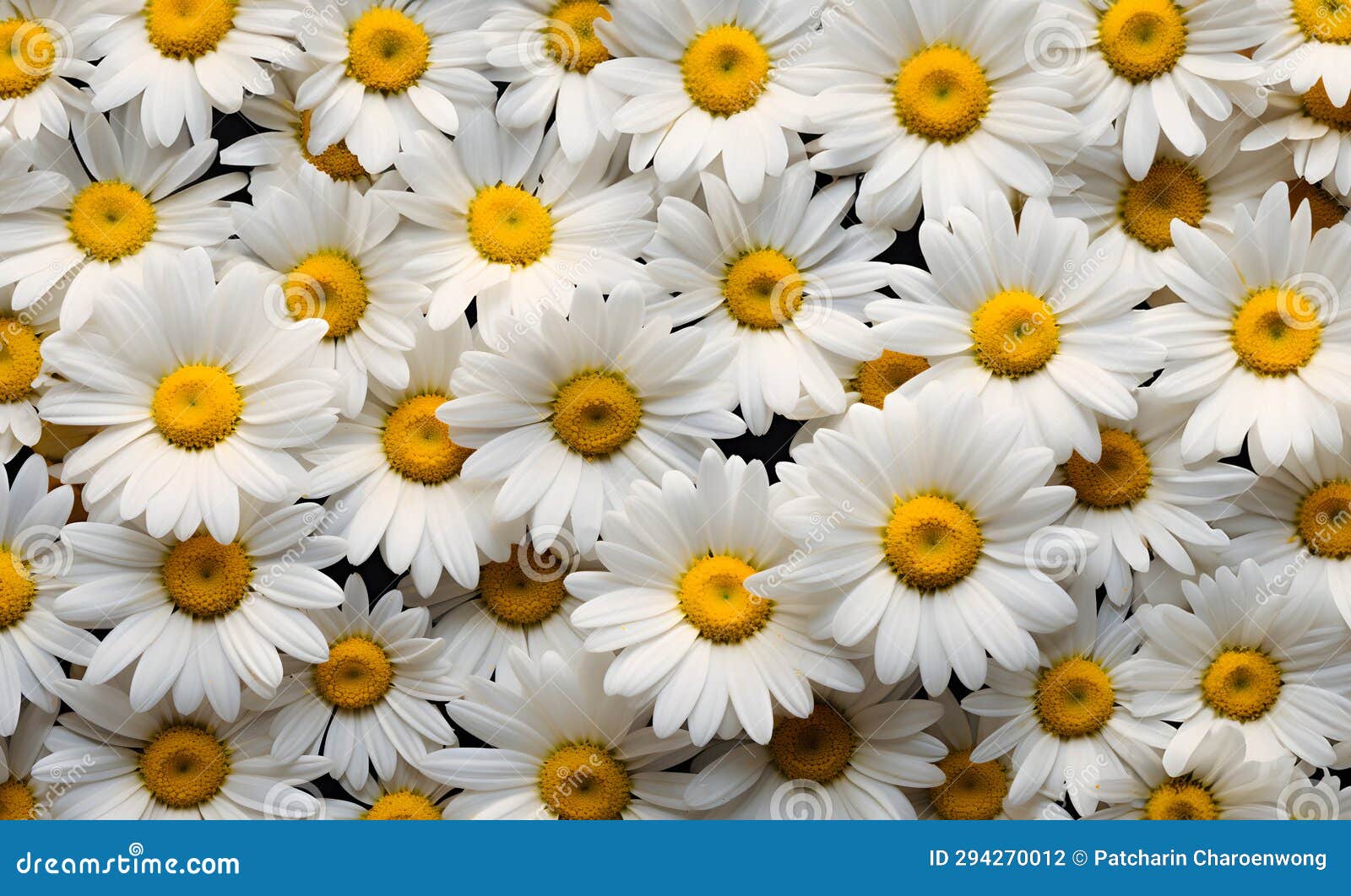 Image of Blooming Daisies, Background Stock Illustration - Illustration ...
