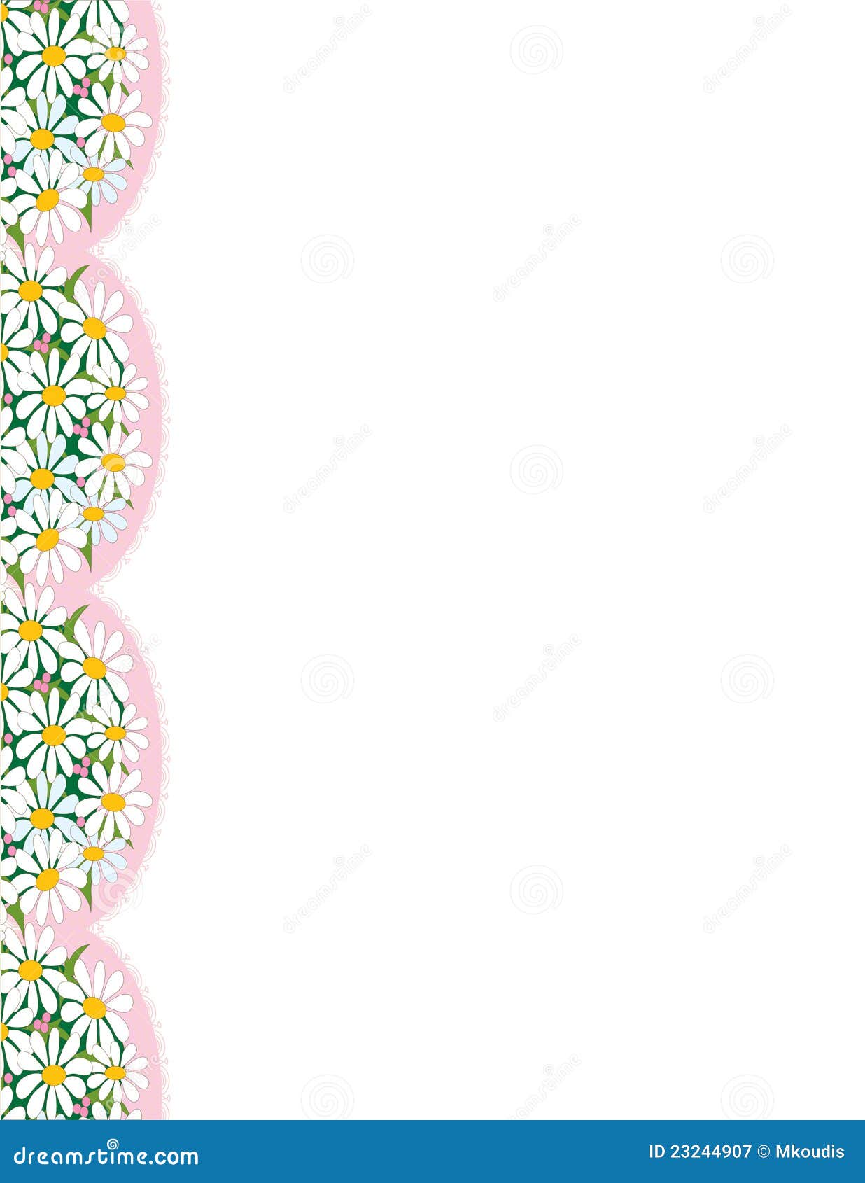 Daisy Border stock illustration. Illustration of dainty - 23244907