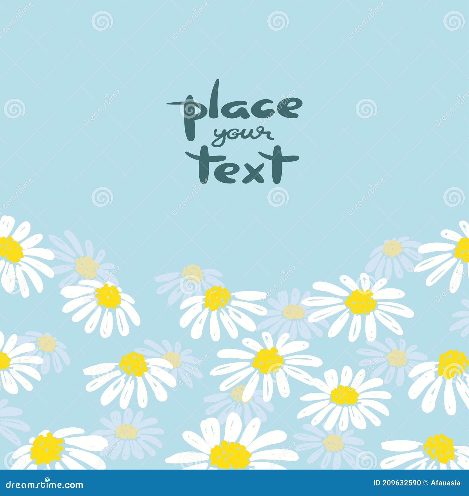 Daisy Border Vector Illustration | CartoonDealer.com #2721194