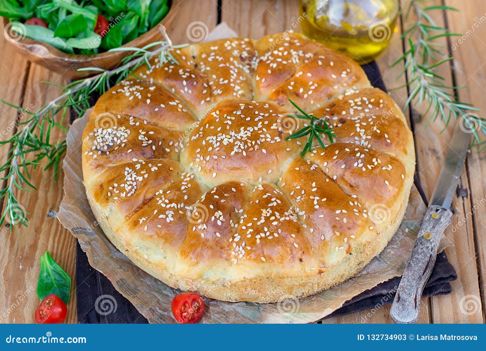 Daisy Bread of Meat Buns Stuffed with Ground Beef Stock Image - Image ...