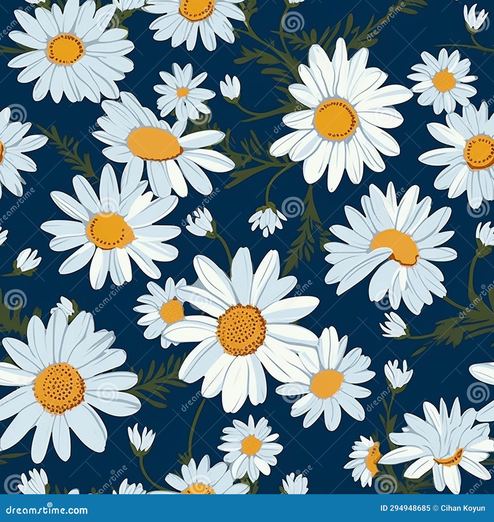 Daisy Collage Art for Creative Expression Stock Illustration ...