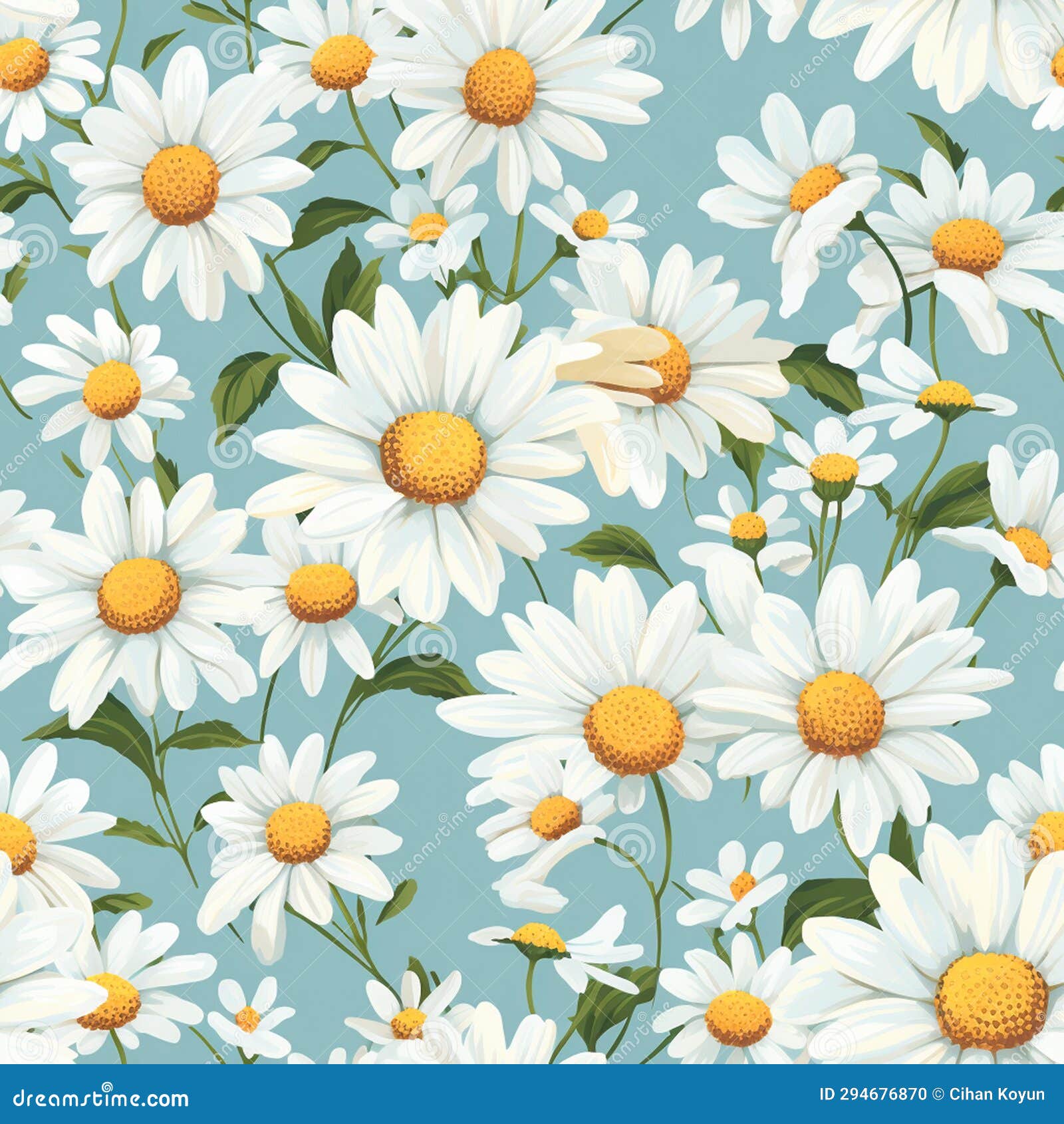 Daisy Collage Art for Unique Art Stock Illustration - Illustration of ...