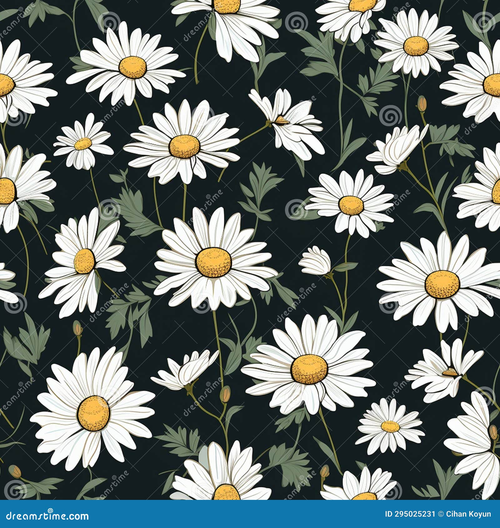 Daisy Collage Art for Unique Art Stock Illustration - Illustration of ...