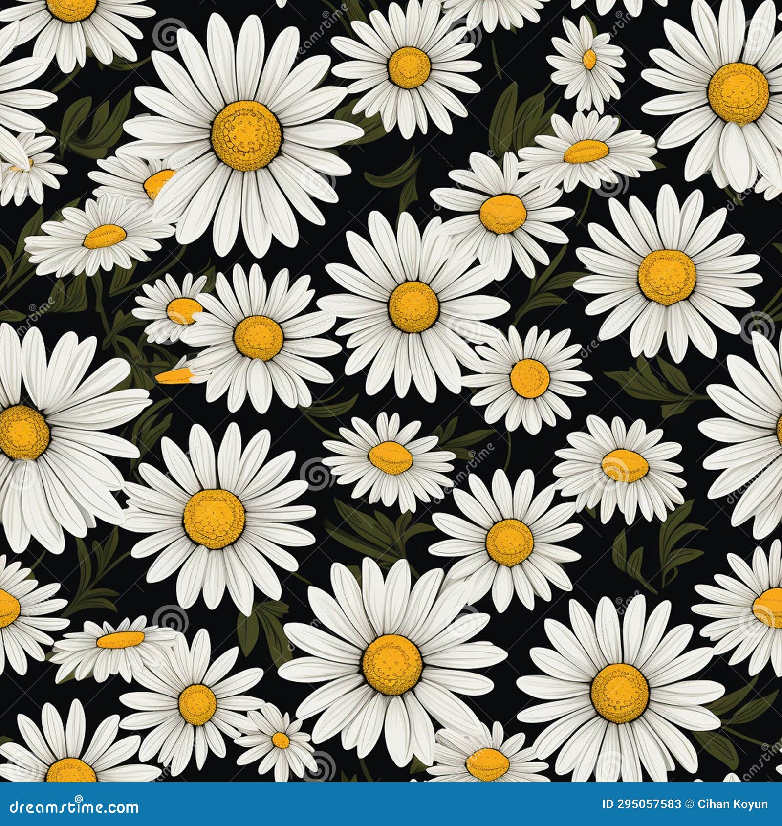 Daisy Collage Art for Unique Art Stock Illustration - Illustration of ...
