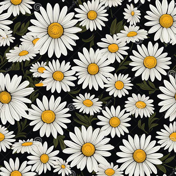 Daisy Collage Art for Unique Art Stock Illustration - Illustration of ...