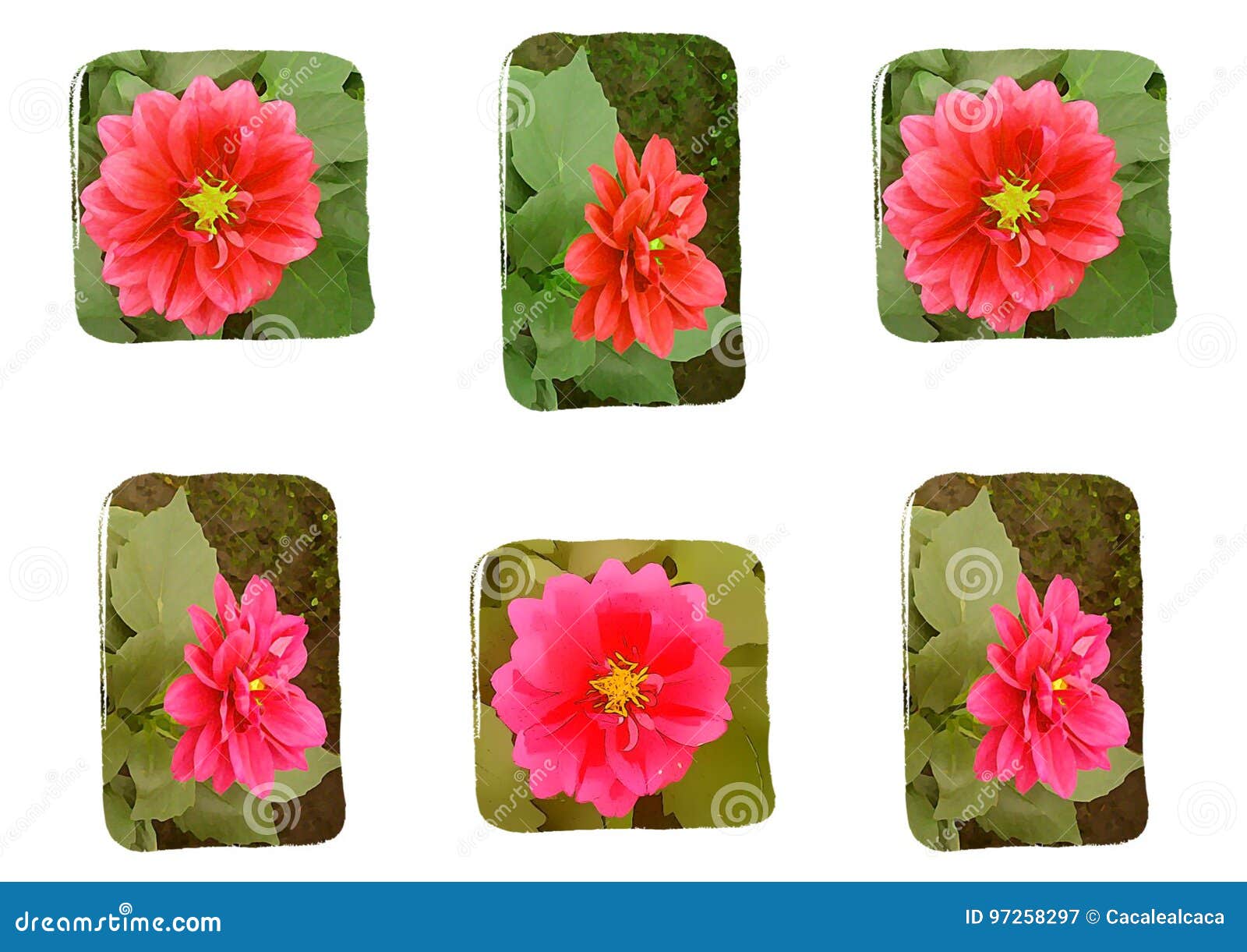 Daisy - Collage stock illustration. Illustration of abstract - 97258297