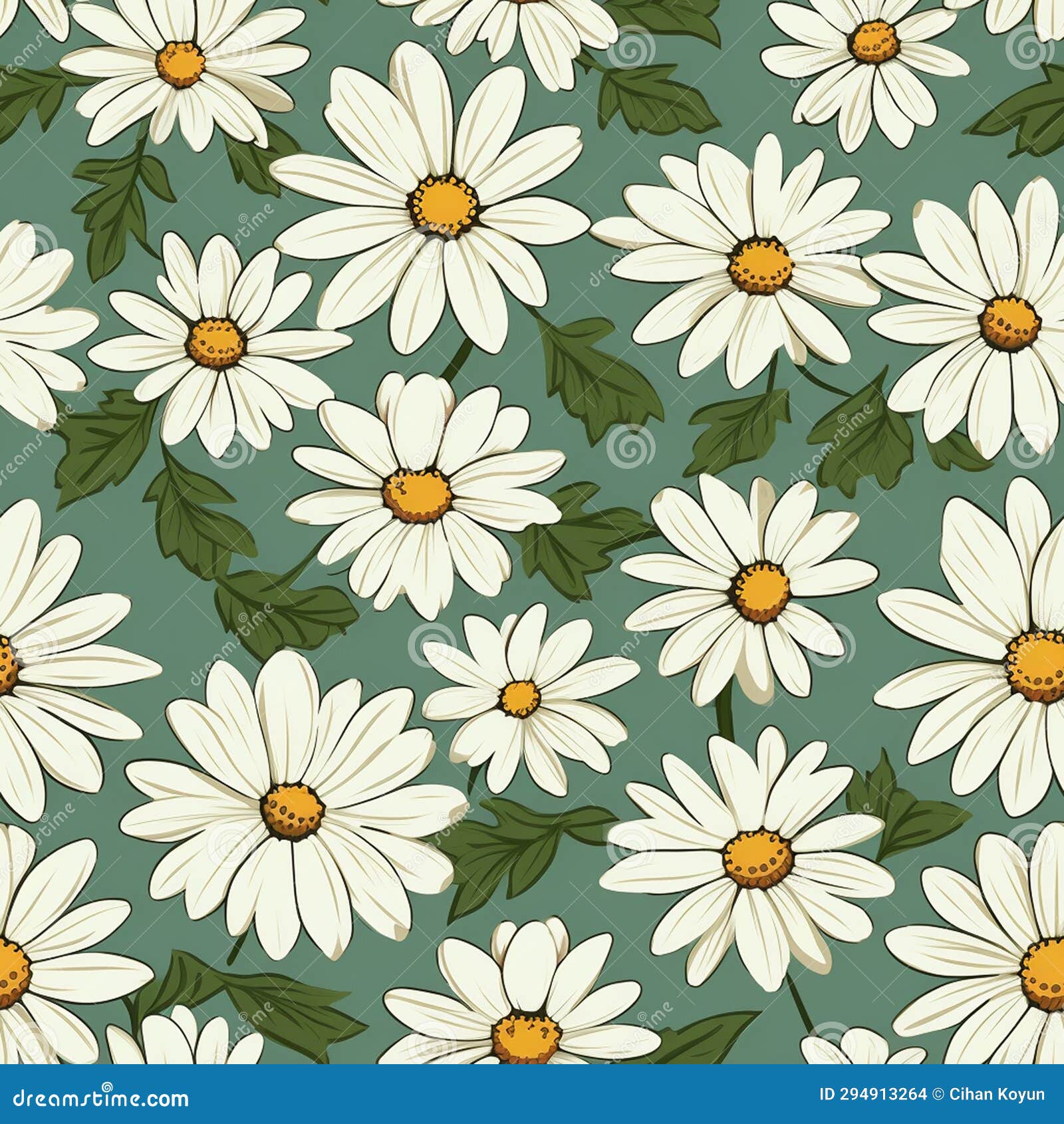 Daisy Cover for Magazine Cover Design Stock Illustration - Illustration ...