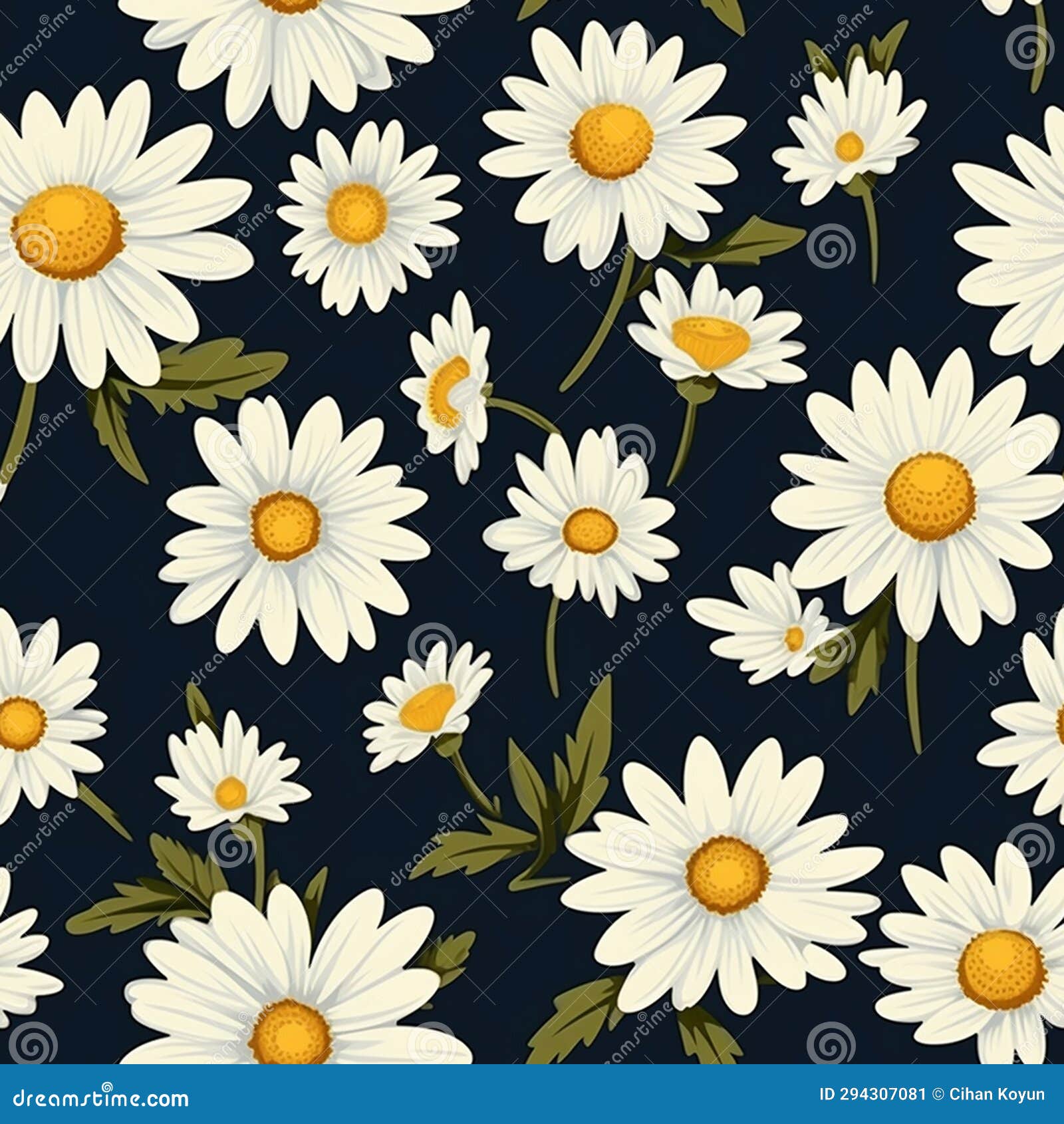 Daisy Design for Brochure Design Stock Illustration - Illustration of ...