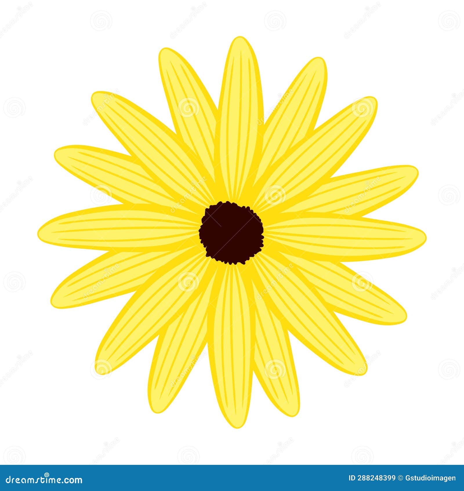 Daisy flower icon stock vector. Illustration of floral - 288248399