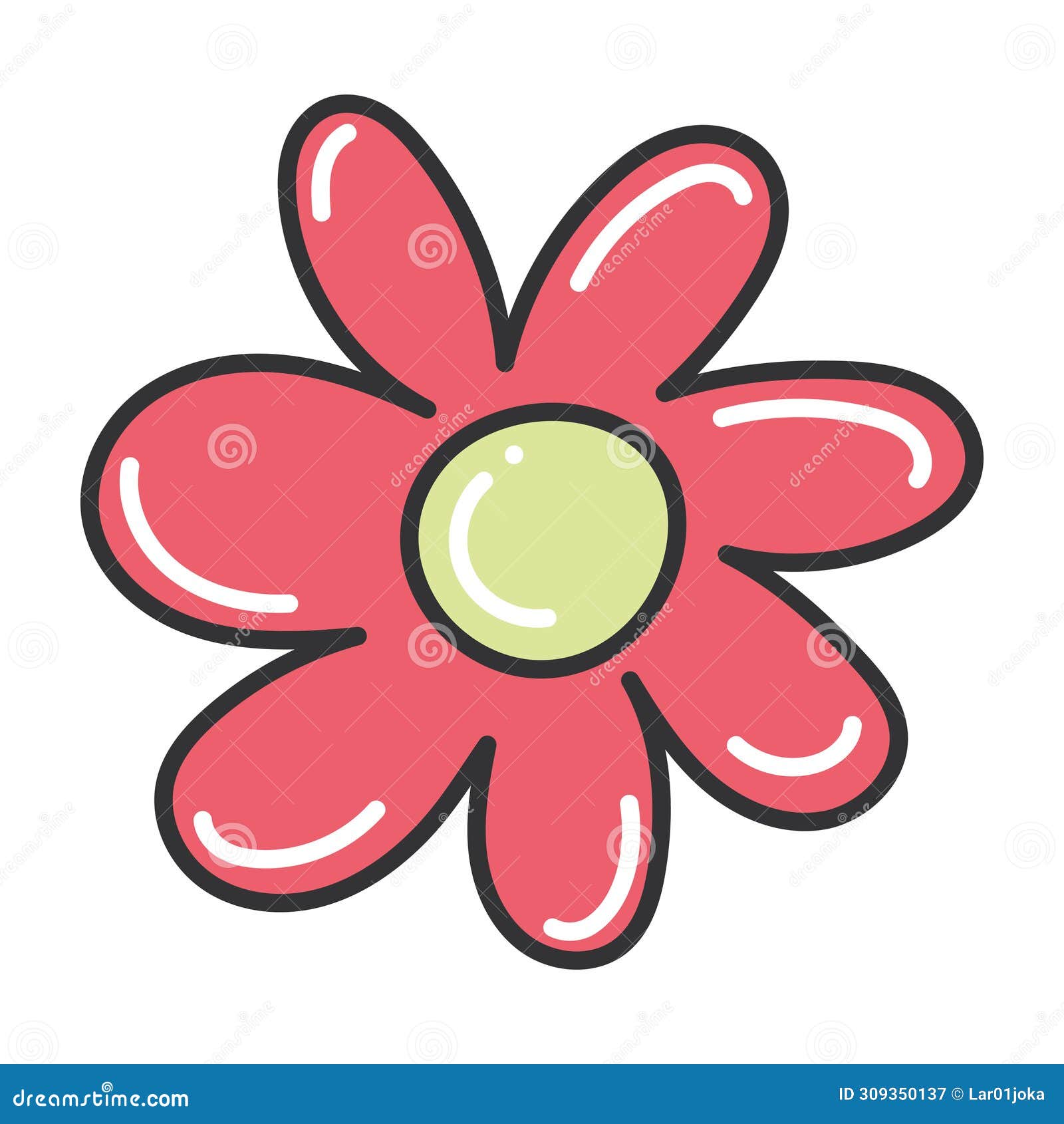 Daisy Flower Sketch Icon Hand Draw Vector Stock Vector - Illustration ...