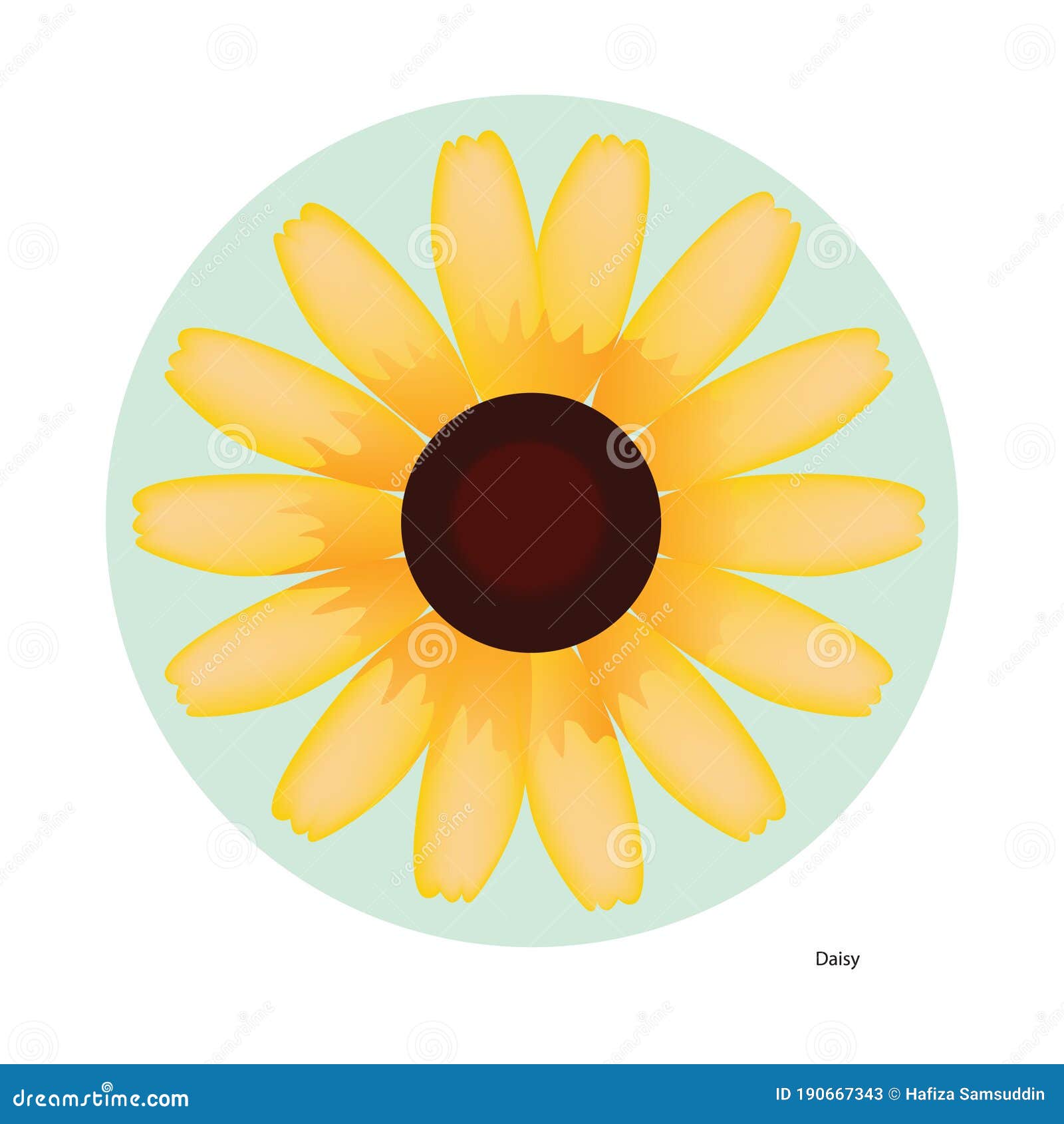 Daisy Flower. Vector Illustration Decorative Design Stock Vector ...