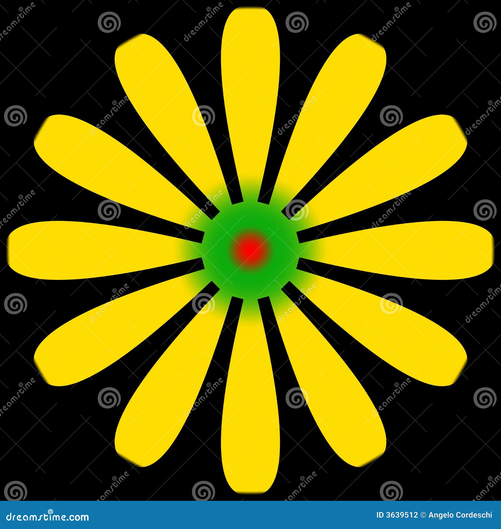 Flower Yellow-pink Pattern. Watercolor Gerbera Seamless Texture Royalty ...