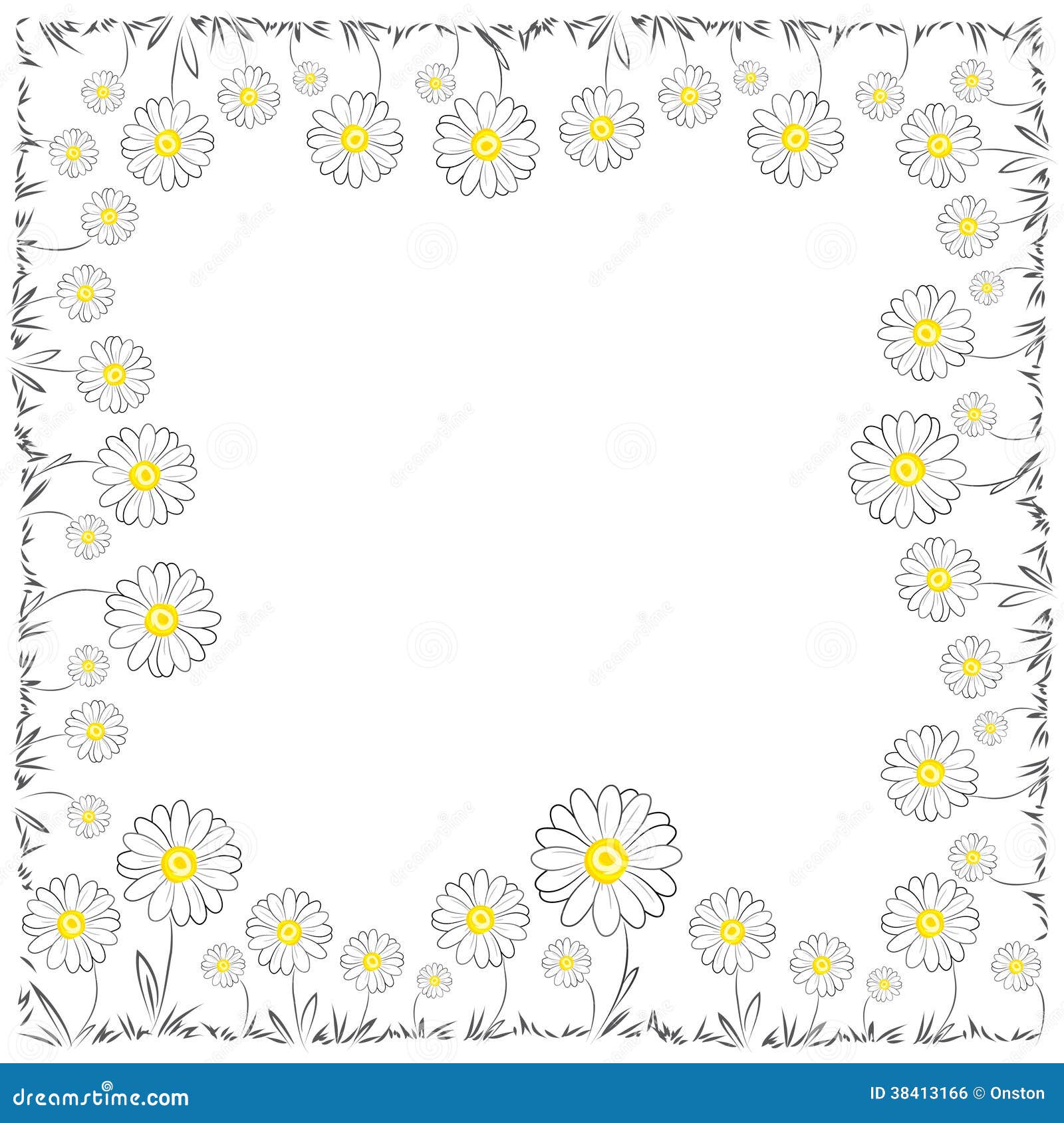 Daisy Frame Royalty-Free Stock Photography | CartoonDealer.com #1375247