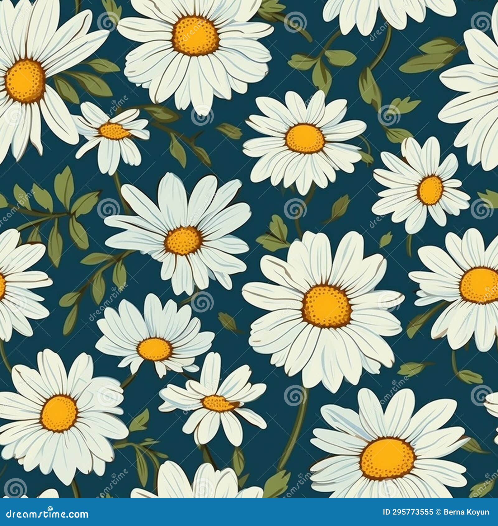 Daisy Header for Website Header Stock Illustration - Illustration of ...