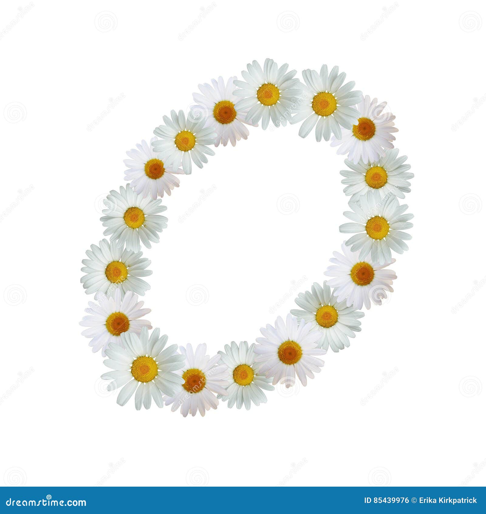 Daisy Letter O stock illustration. Illustration of name - 85439976