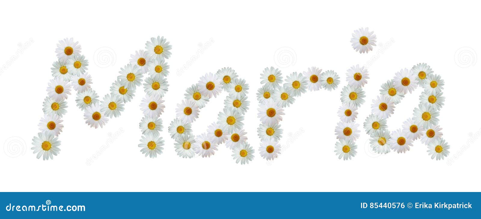 Maria In Bubble Letters