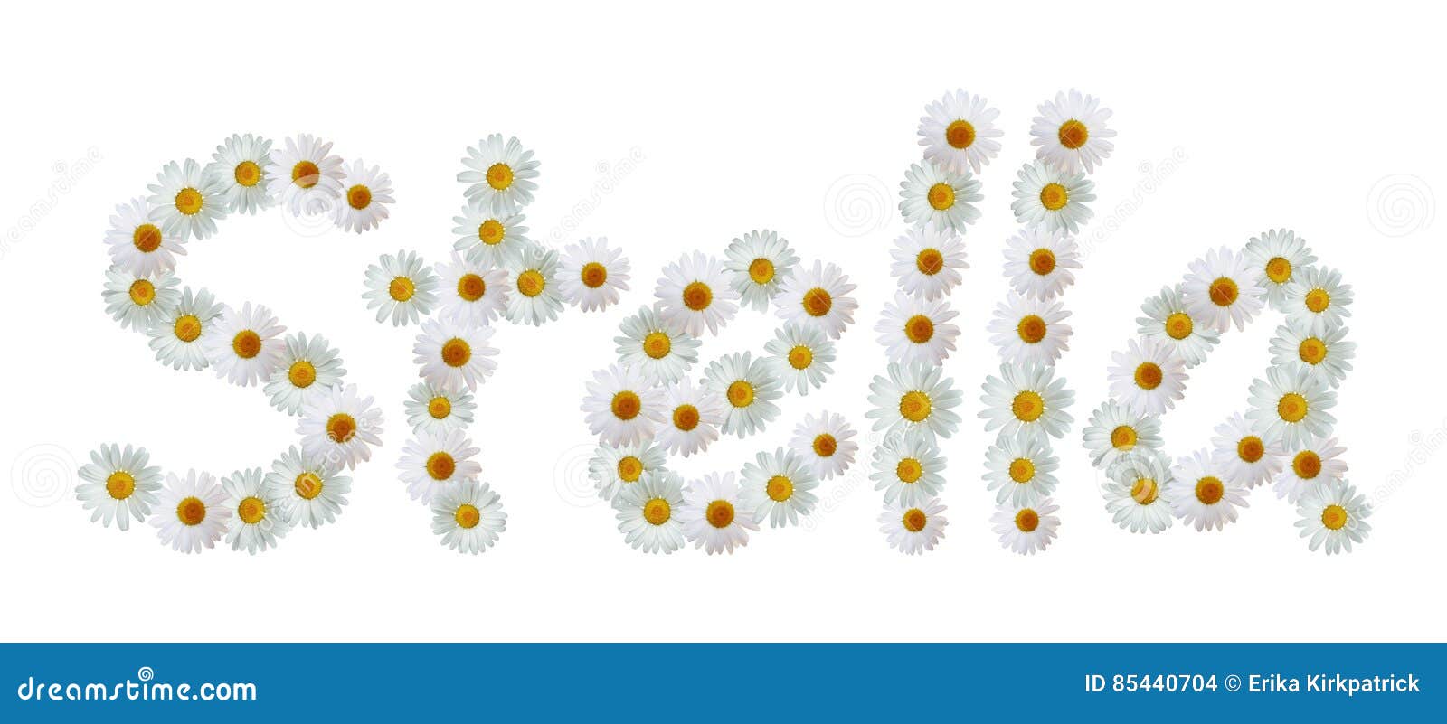 Stella Name Lettering Tinsels Vector Illustration | CartoonDealer.com ...