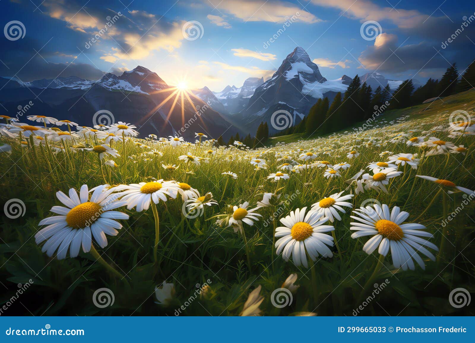Daisy Sunrise, AI Generated Stock Illustration - Illustration of ...