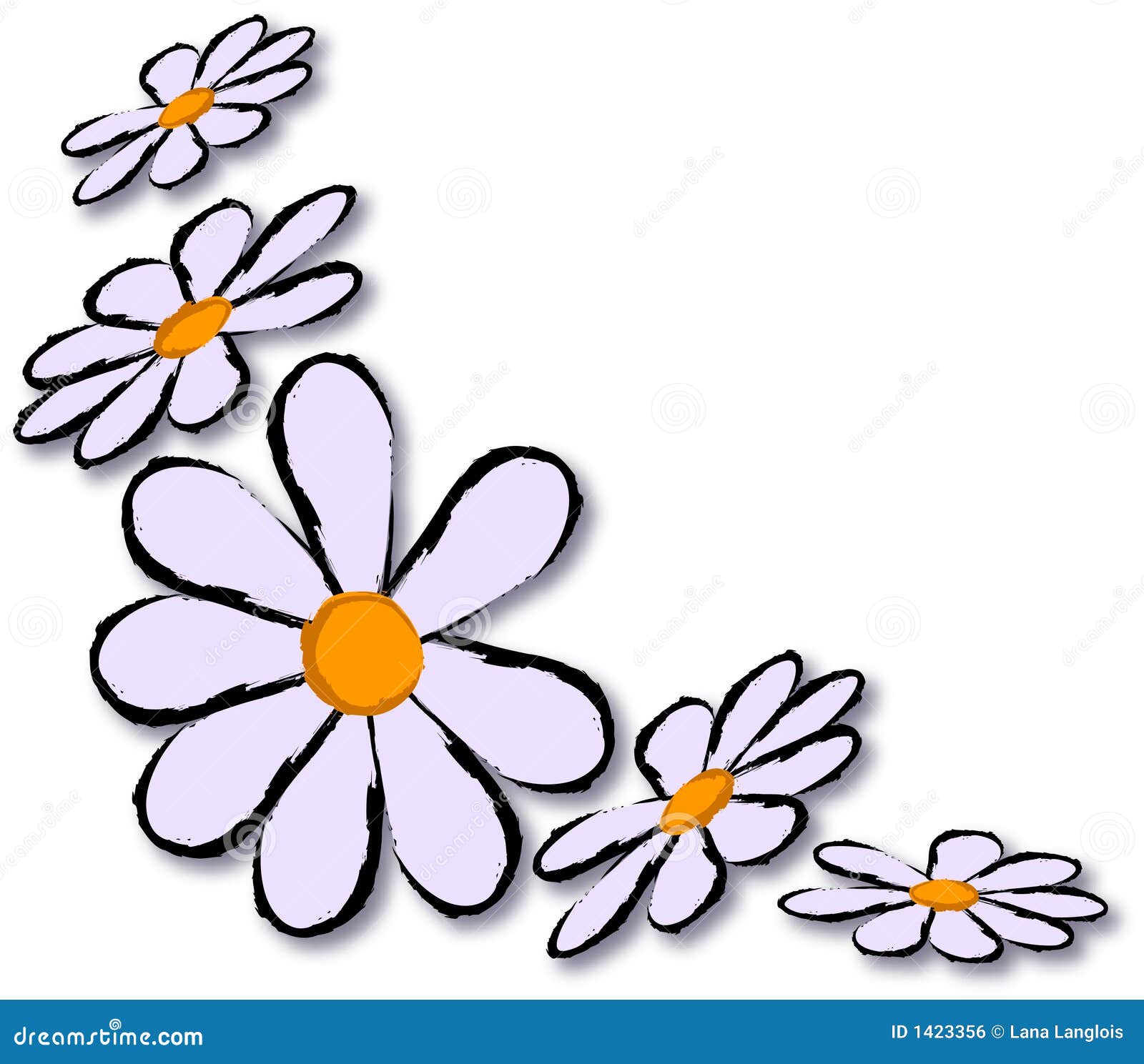 Daisy vector stock vector. Illustration of flowers, fresh - 1423356