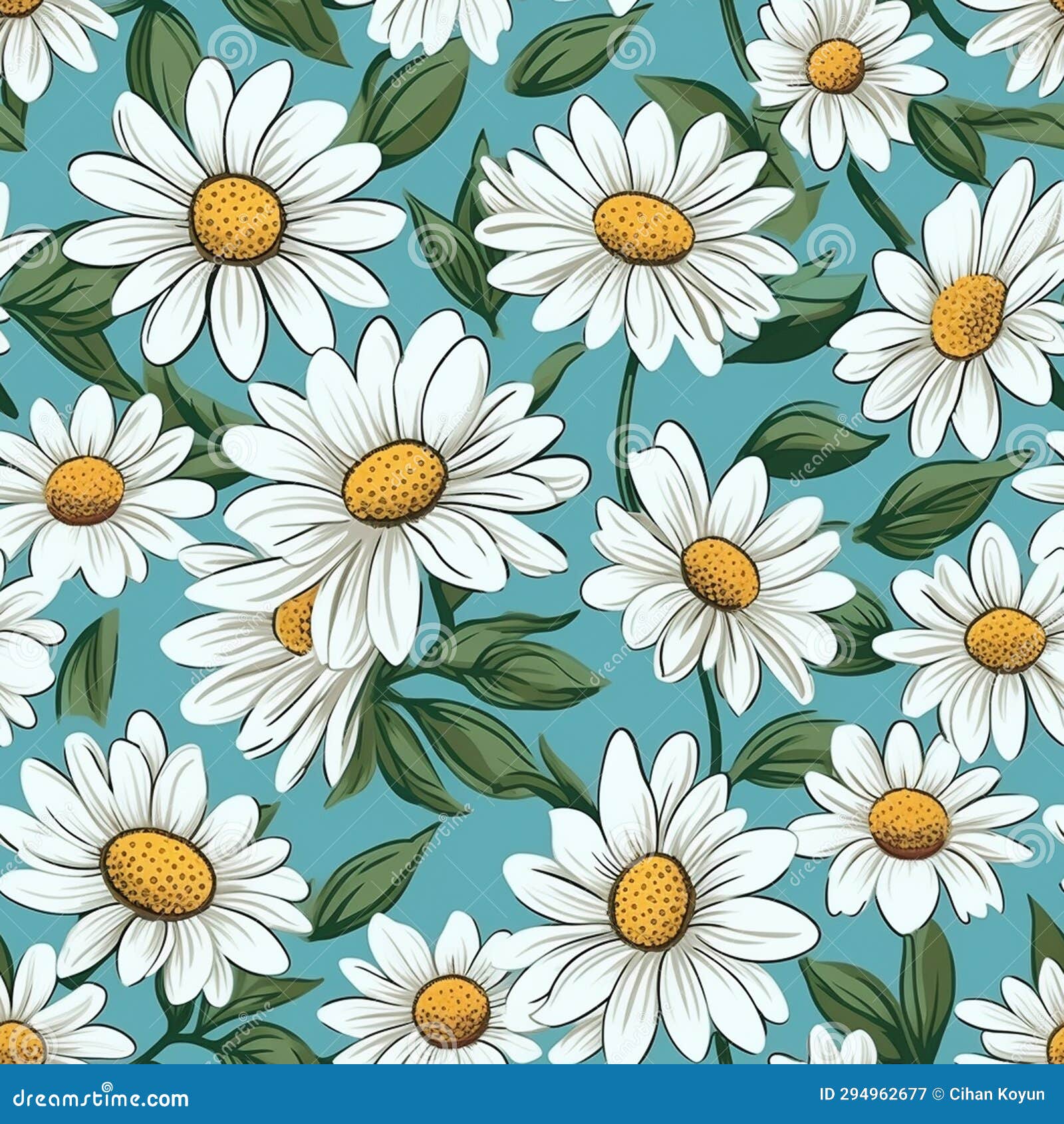 Daisy Website Header for Elegant Homepage Stock Illustration ...