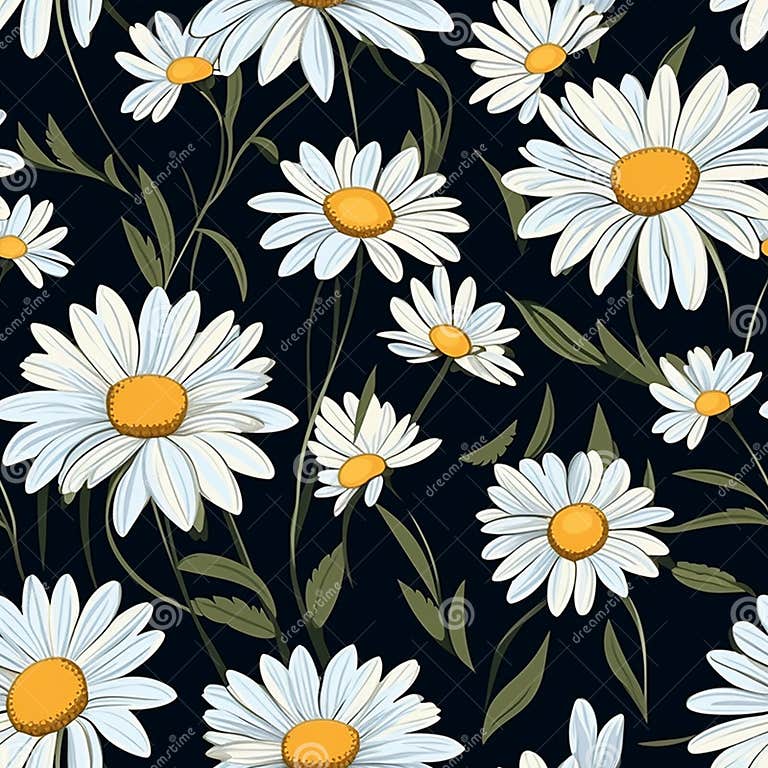 Daisy Website Header for Elegant Homepage Stock Illustration ...