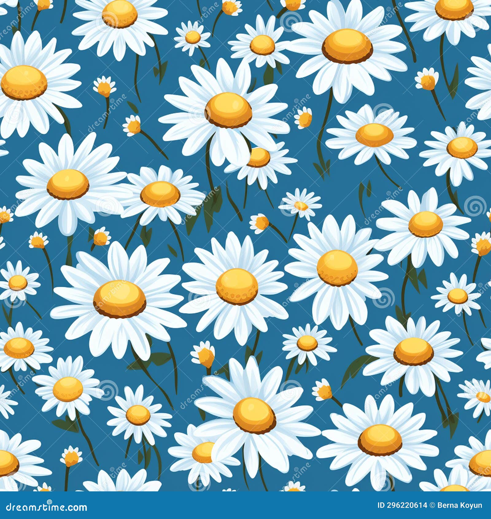 Daisy Website Header for Elegant Homepage Stock Illustration ...