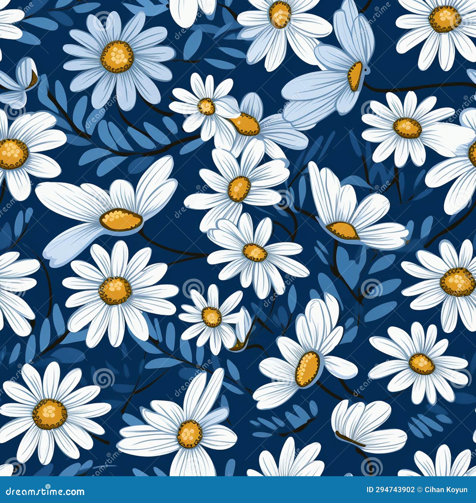 Daisy Website Header for Elegant Look Stock Illustration - Illustration ...