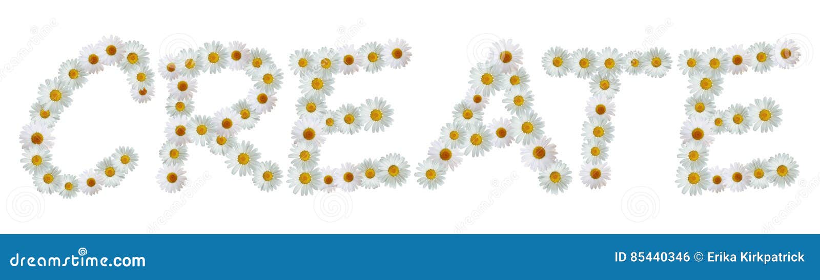 Daisy Word Create stock illustration. Illustration of customizeable ...