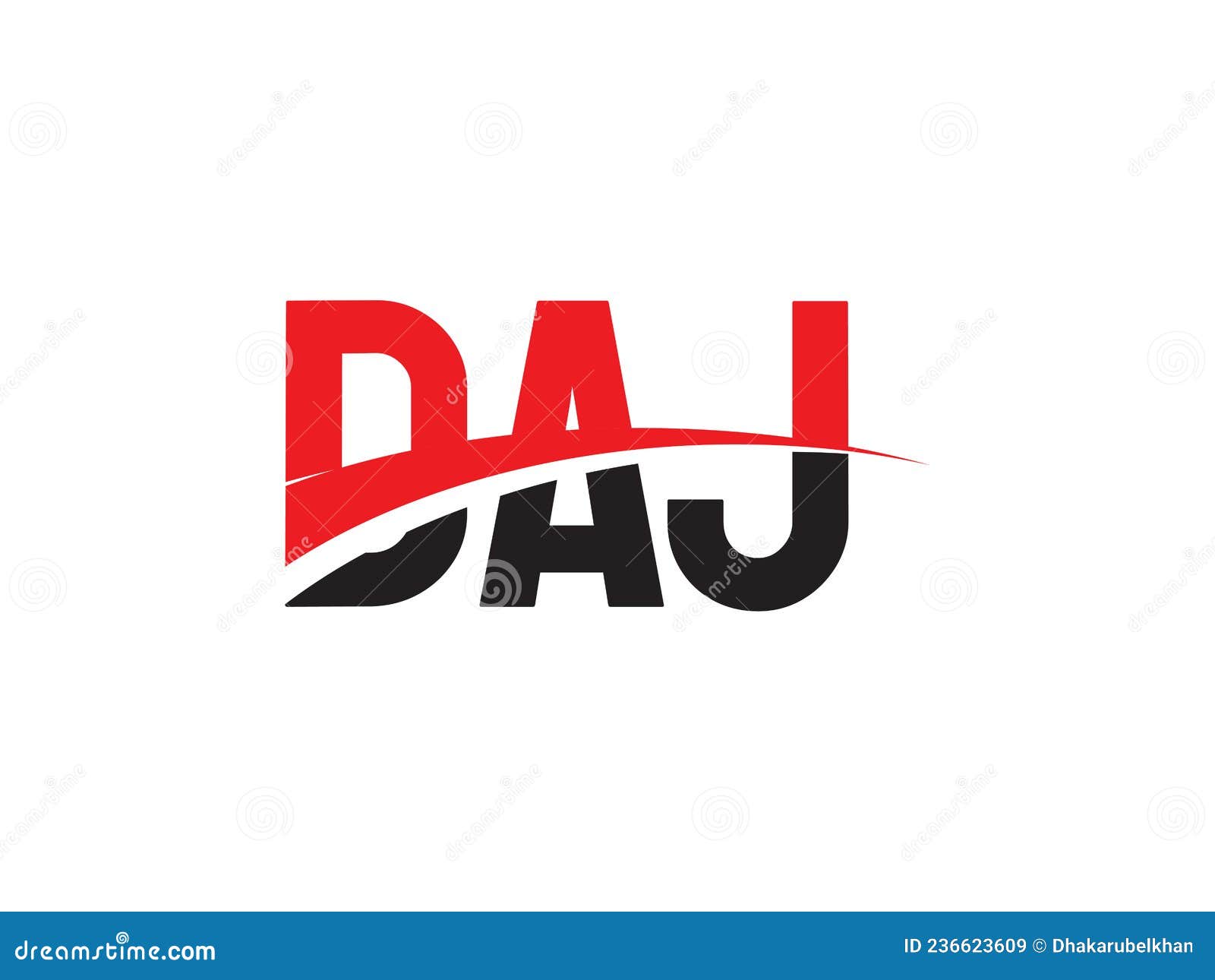 DAJ Letter Initial Logo Design Vector Illustration Stock Vector ...
