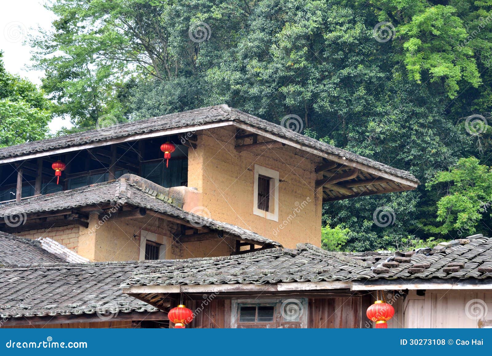 Dak En Eave, Chinese Traditionele Woonplaats Stock Foto - Image of ...