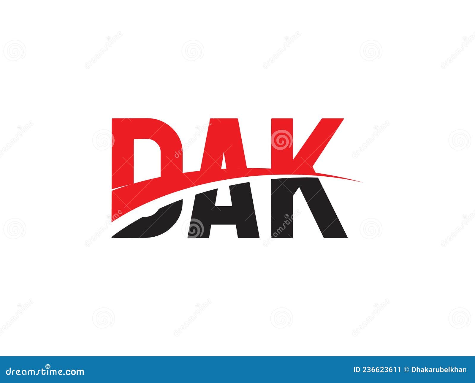 DAK Letter Initial Logo Design Vector Illustration Stock Vector ...