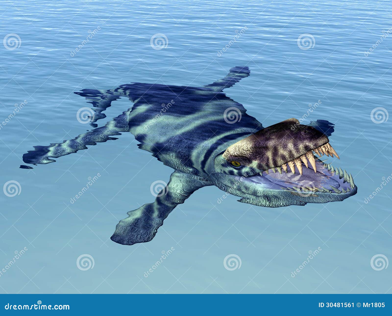 Dakosaurus stock illustration. Illustration of immense - 30481561