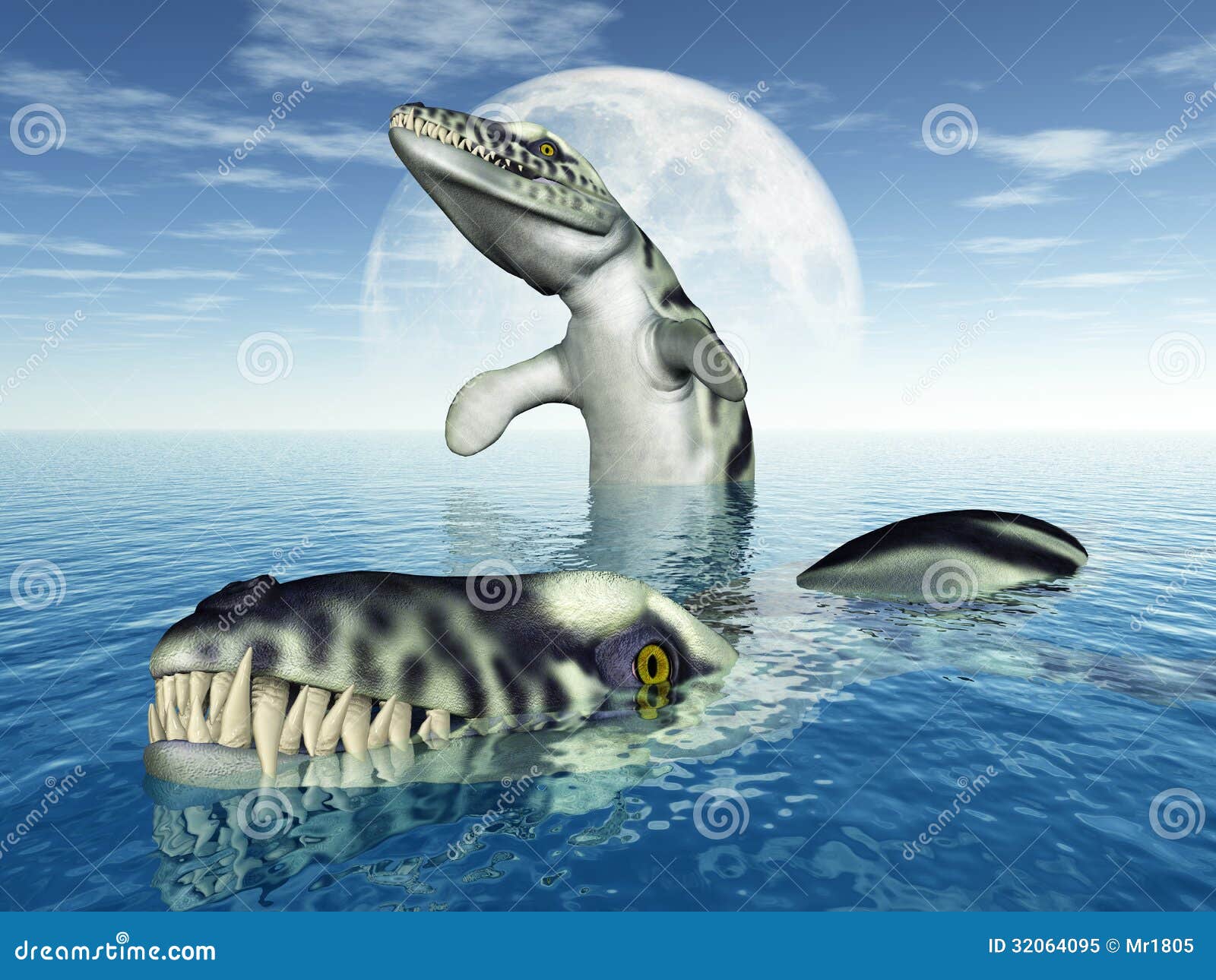 Dakosaurus stock illustration. Illustration of underwater - 32064095