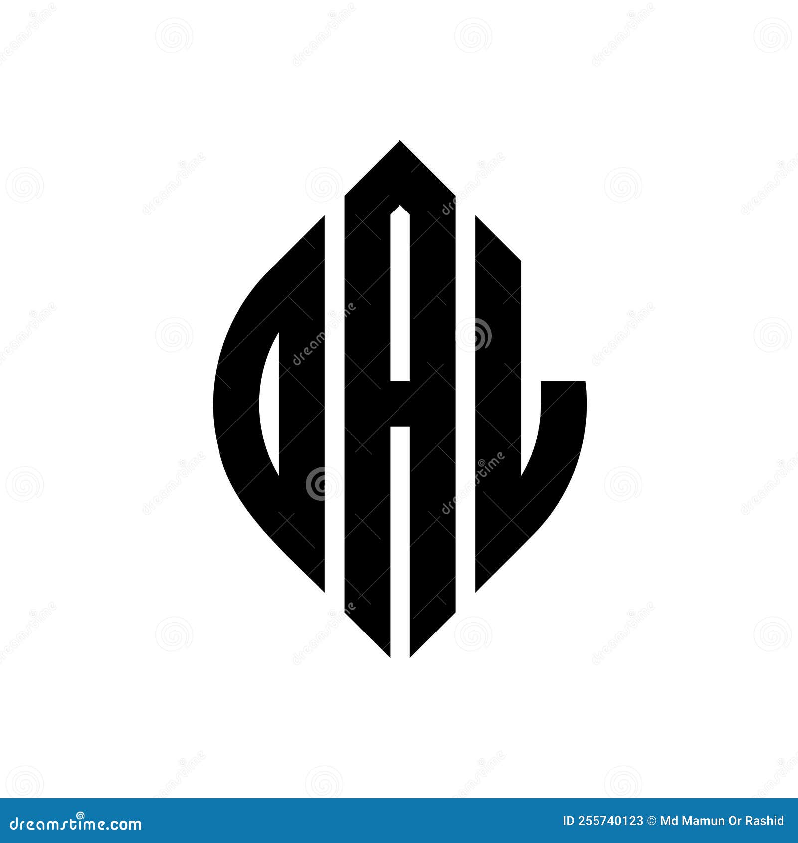 DAL Circle Letter Logo Design with Circle and Ellipse Shape. DAL ...
