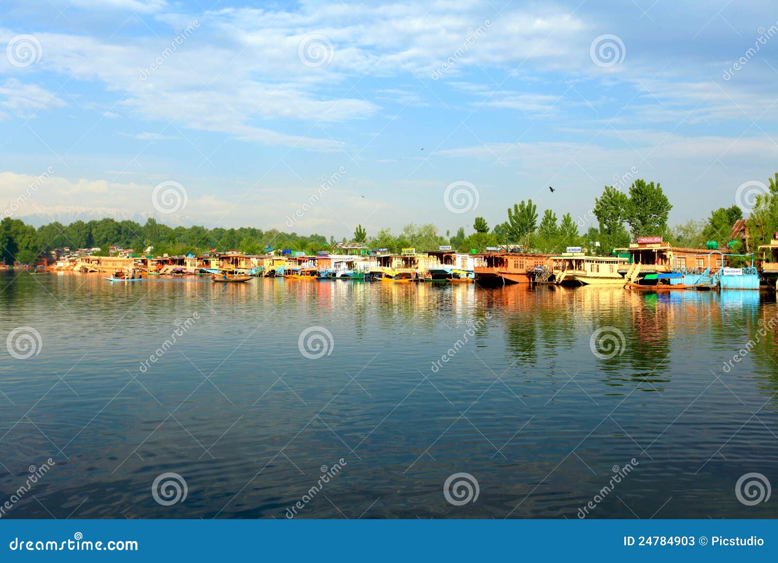Dal lake editorial stock photo. Image of mountains, clouds - 24784903