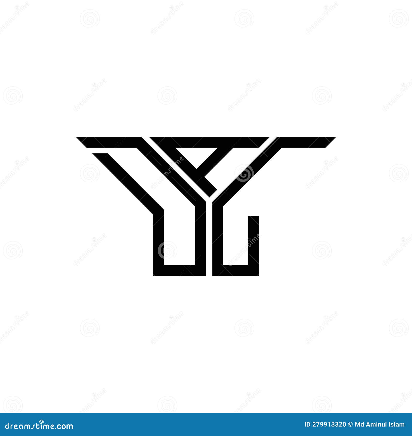 DAL Letter Logo Creative Design With Vector Graphic, DAL Stock Photo ...