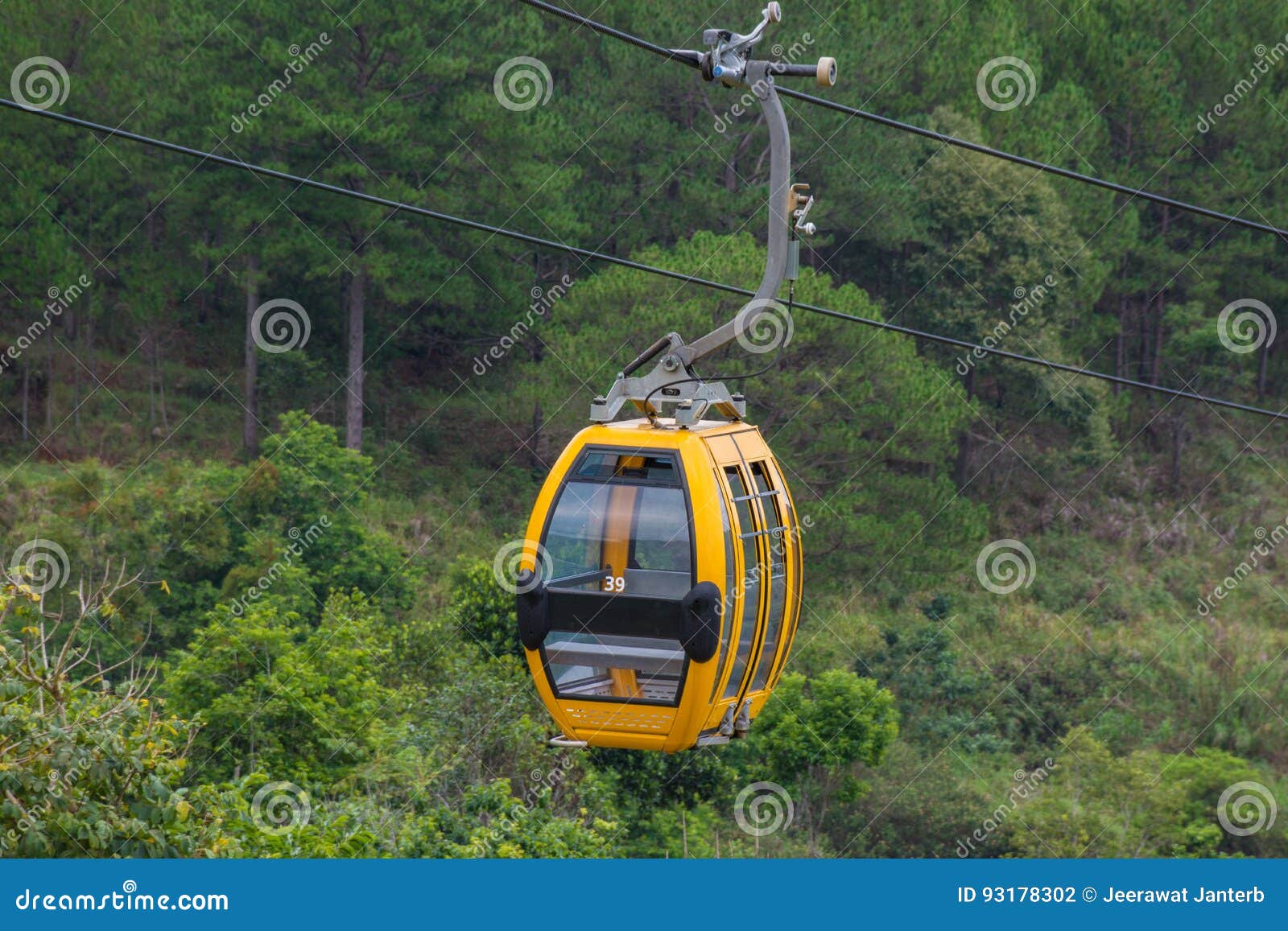 Dalat Cable Car At Robin Hill To The Truc Lam Pagoda. Dalat, Vietnam ...