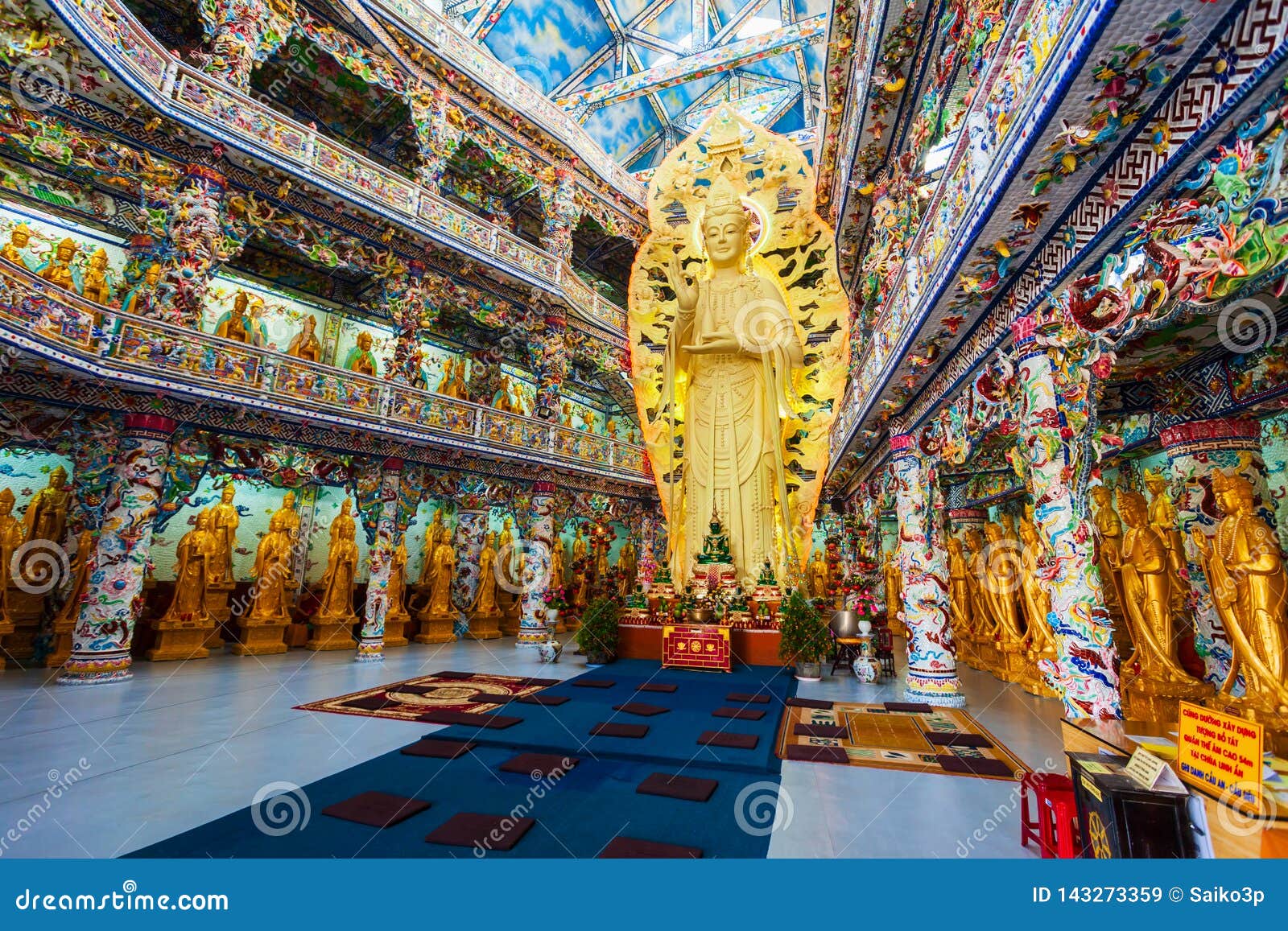 Linh Phuoc Pagoda in Dalat stock image. Image of decoration - 143273359 Linh Phuoc Pagoda in Dalat stock image. Image of decoration - 143273359