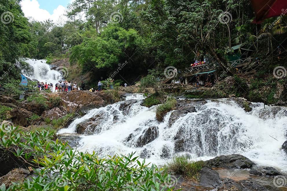 Datanla Waterfall in Dalat. Vietnam Editorial Stock Image - Image of ...