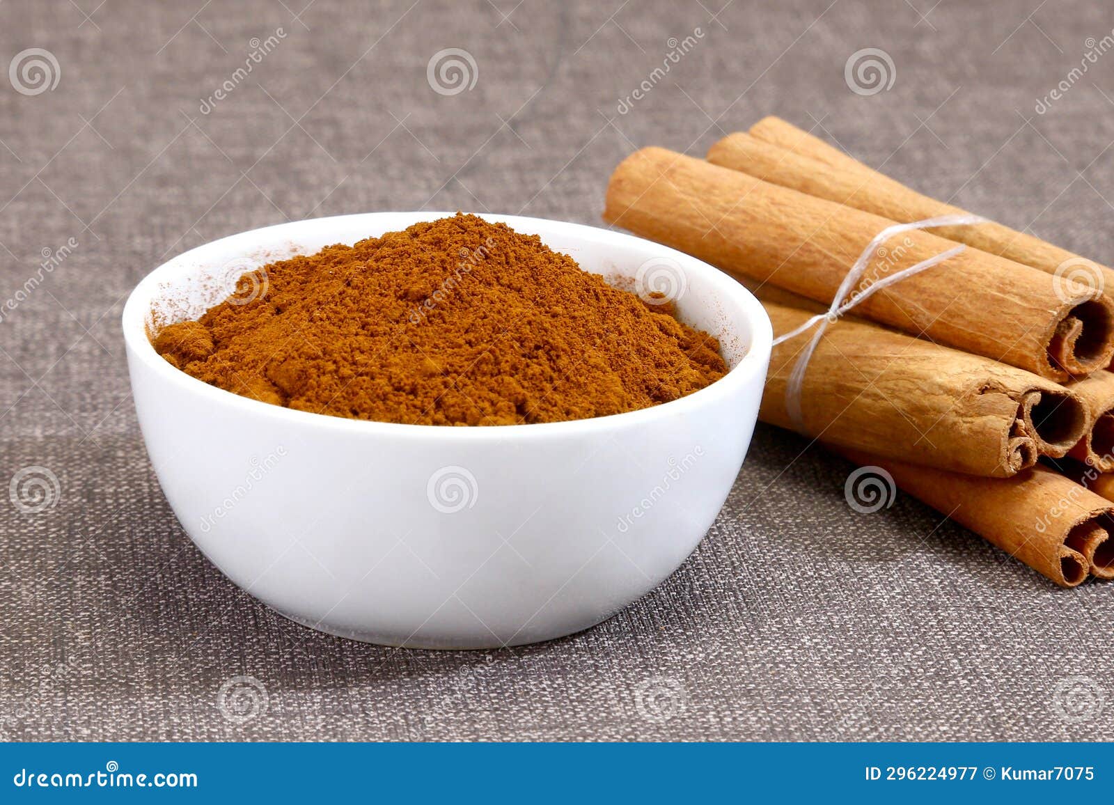 Dalchini or Cinnamon Powder Stock Image - Image of cinnamon, fresh ...