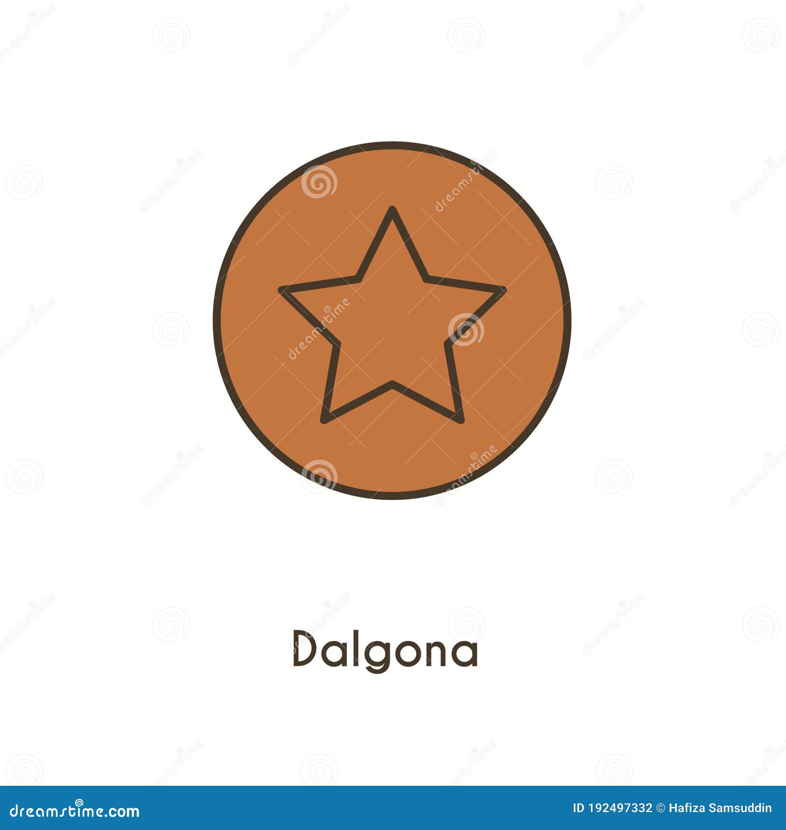 Dalgona. Vector Illustration Decorative Design Stock Vector ...