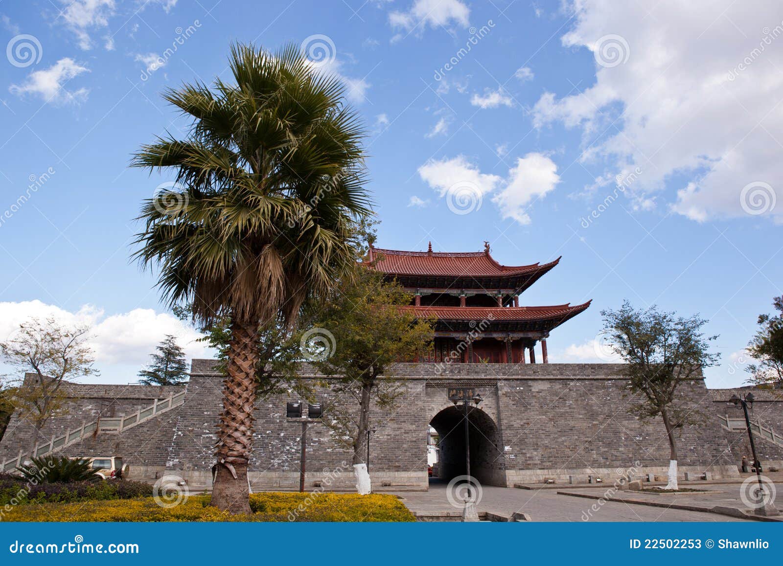 Dali Ancient City Gate Tower Stock Image - Image of castle, china: 22502253