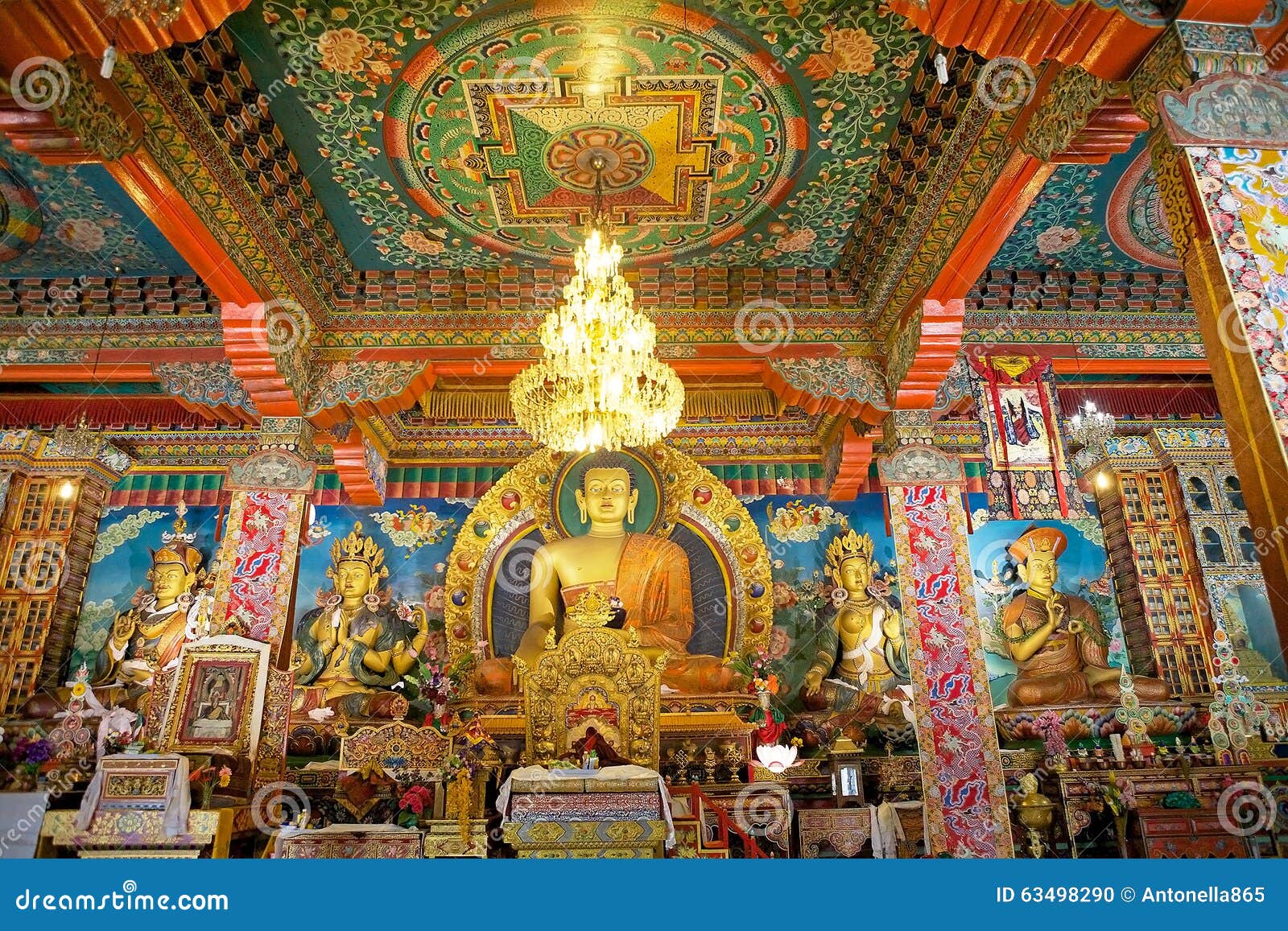 Dali Monastery, Darjeeling, India Redactionele Afbeelding - Image of ...