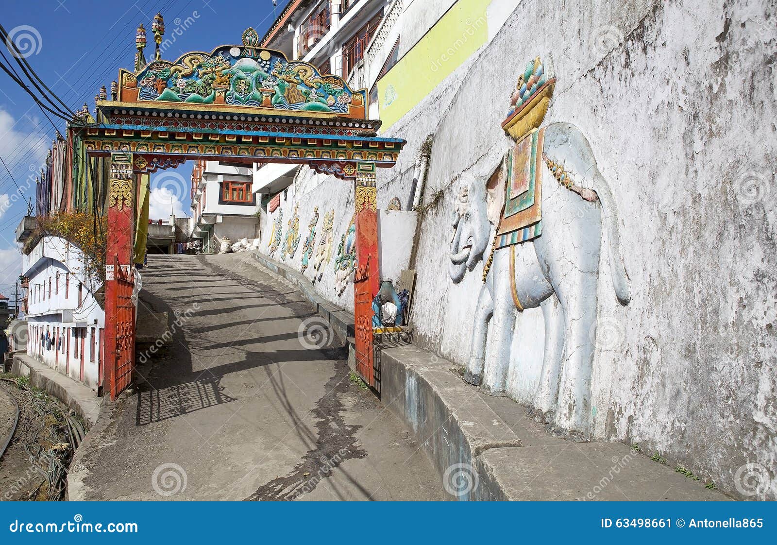 Dali Monastery, Darjeeling, La India Imagen de archivo - Imagen de ...