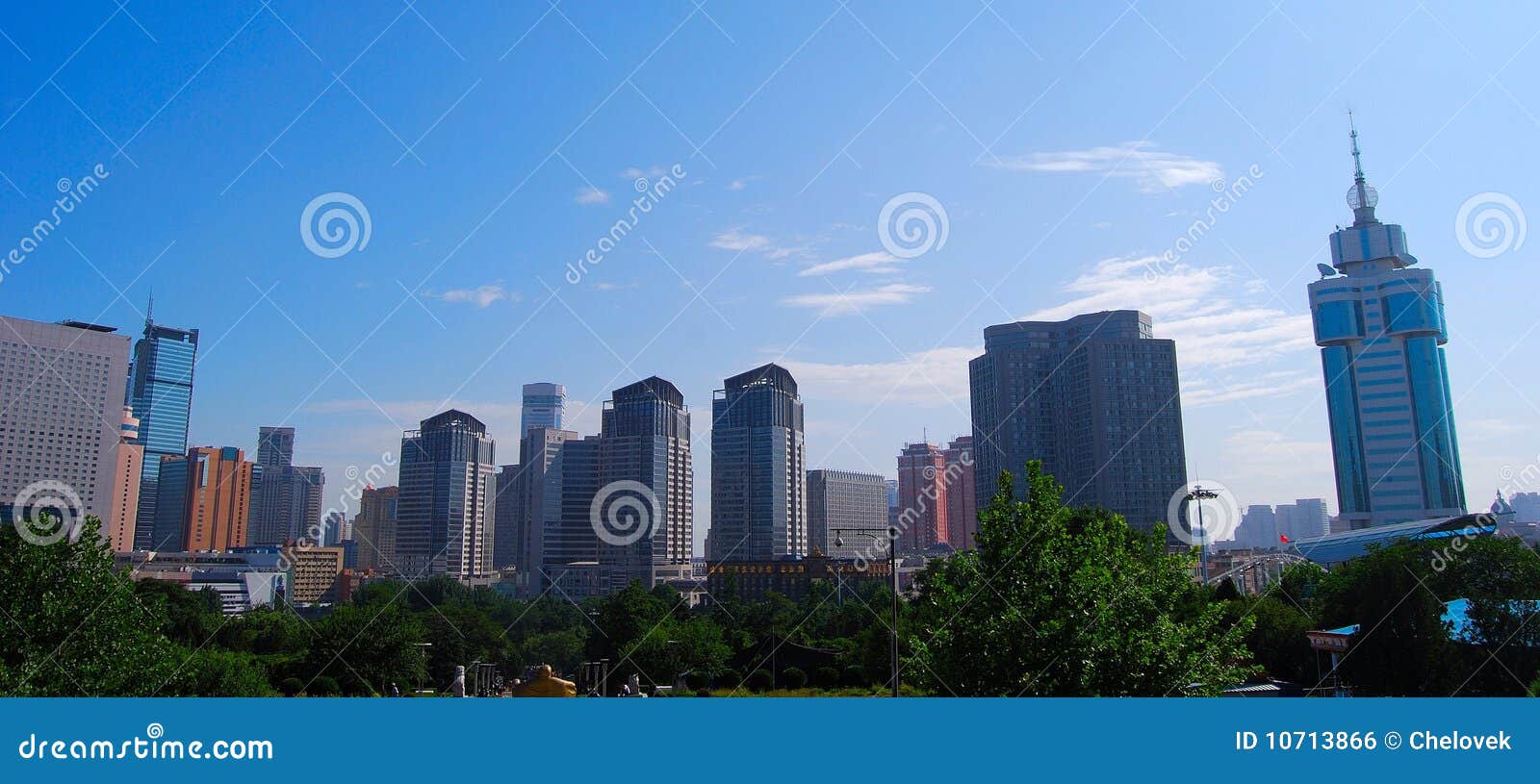 Dalian, China. stock photo. Image of east, center, downtown - 10713866