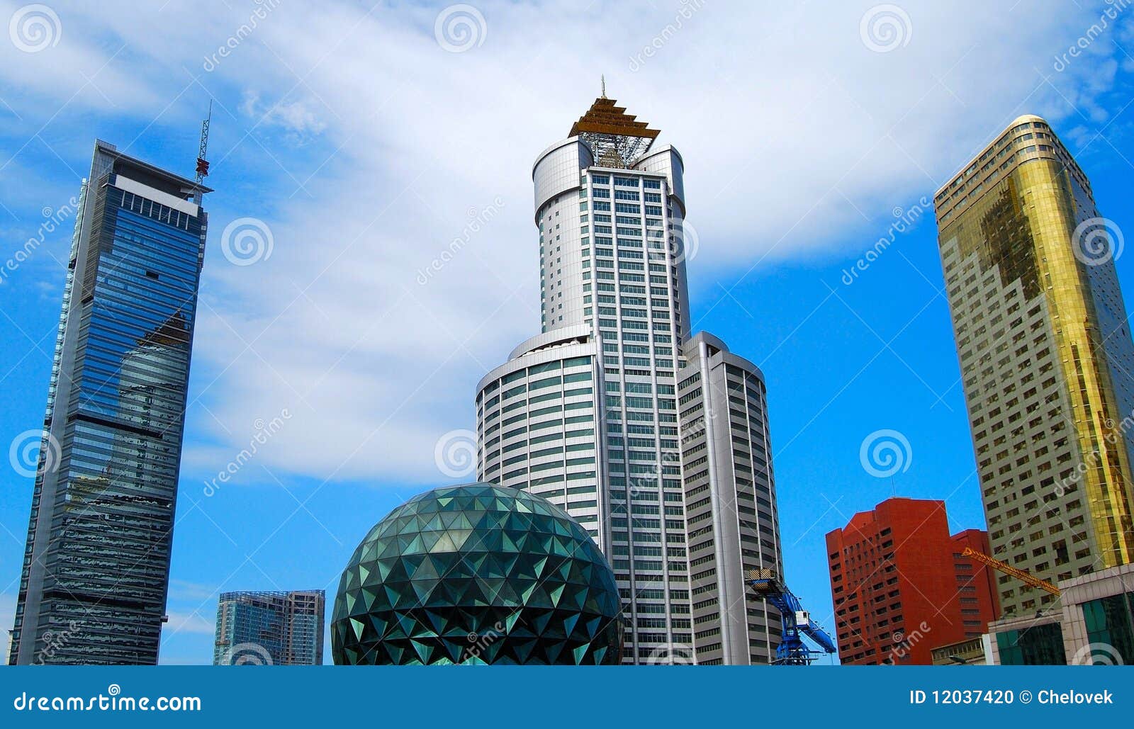 Dalian, China. stock photo. Image of overcast, cityscape - 12037420